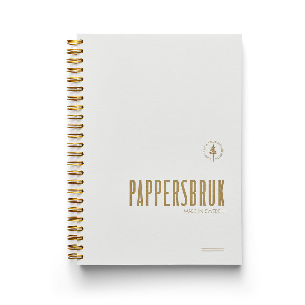 Pappersbruk Ringbuch DIN A5 liniert Ringbindung Spiralblock Notizblock ...